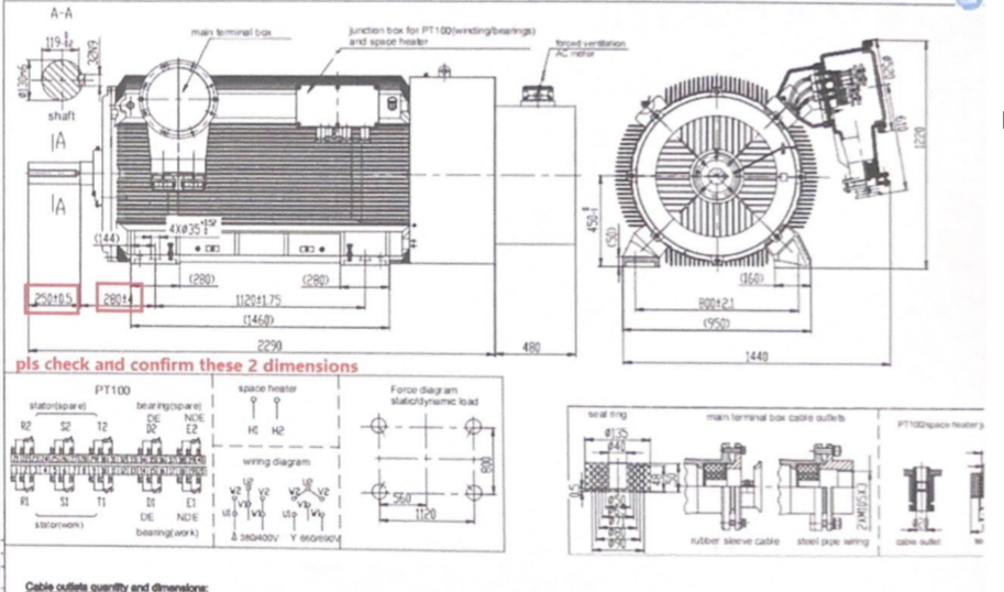 EX Electric Motors 710KW 1000RPM 380V 50HZ IP55 موتور كهرباء | My Website